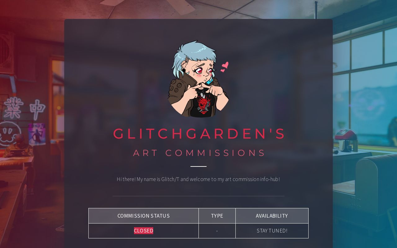 Glitch Garden's Commissions